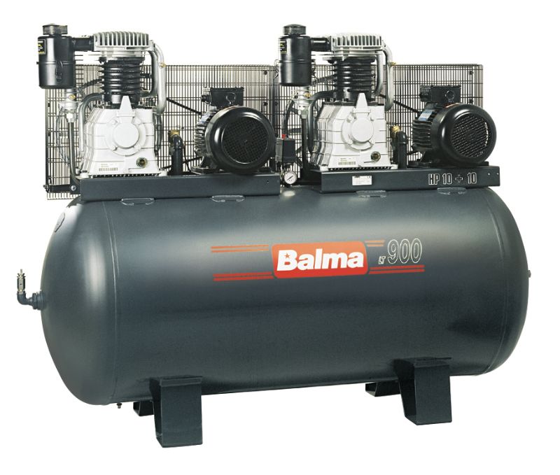 Tandem series and 15 bar double stage belt driven air compressors ...